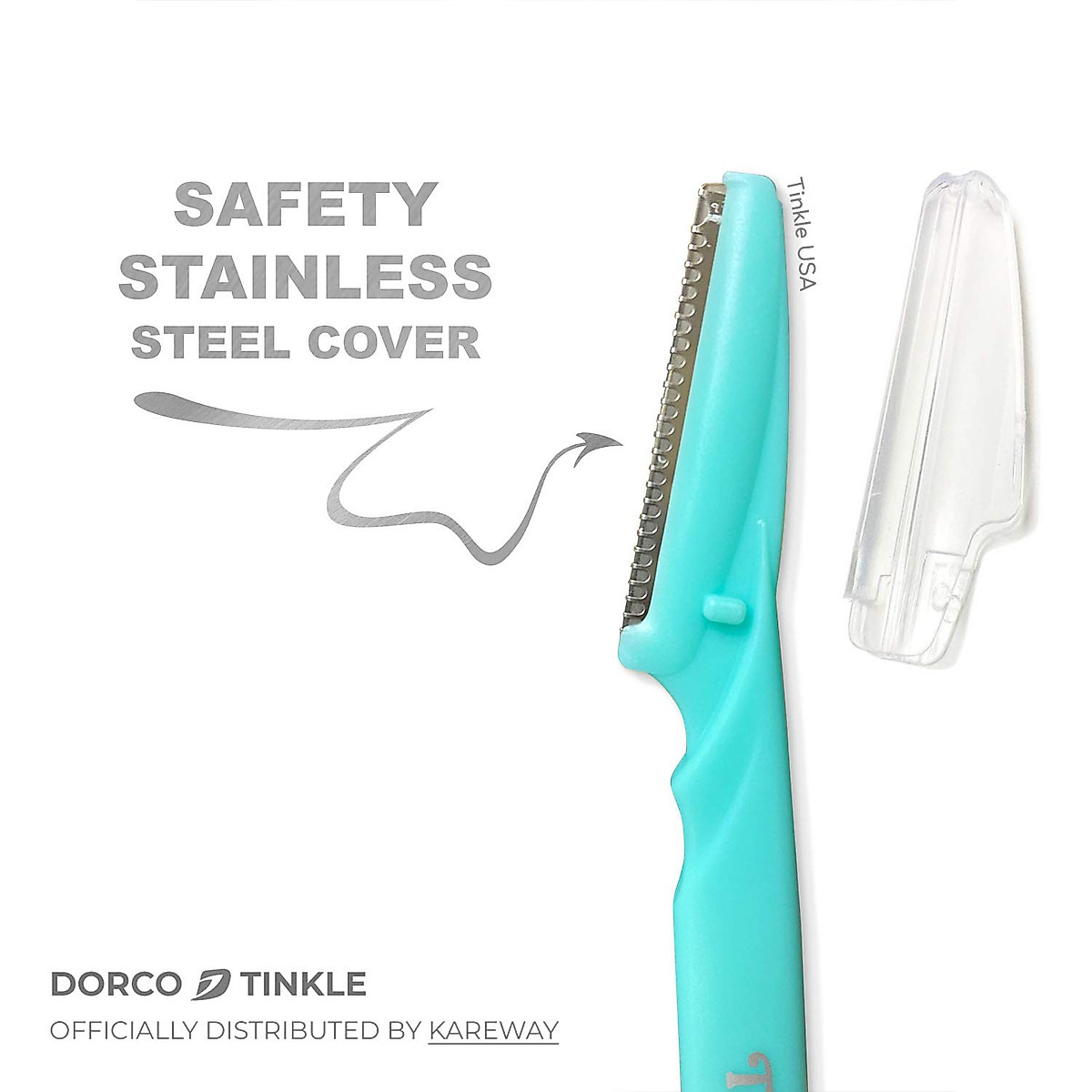 TINKLE DORCO EYEBROW RAZOR, 5 PACKS (15 RAZORS) | DERMAPLANING RAZOR TOOL | HOLIDAY STOCKING STUFFERS