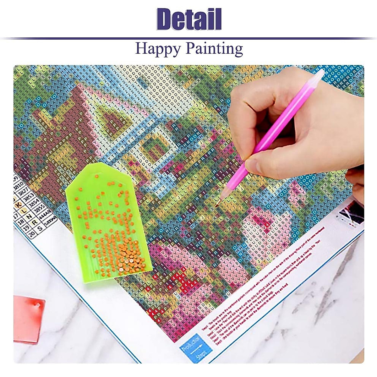 5D Diamond Painting Numbers Kits for Adults,DIY Full Drill Diamond Painting Seaside Lighthouse Round Diamond Art Crystal Craft for Home Wall Decor Gift(12x16inch)