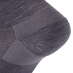 Ankle Athletic Socks ZEALWOOD Unisex Merino Wool Socks No Show Running Socks Womens Mens Hiking Socks Women Men Moisture Wicking Summer Low Cut Wool Socks Ultra-Light Tennis Golf Socks 3 Pairs Grey L