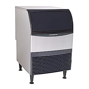 Scotsman UN324A-1 Nugget-Style Ice Maker with Bin, 80-Pound Capacity, Stainless Steel, 115-Volts, NSF