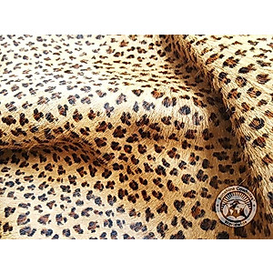 Jaguar Print Genuine Cowhide Rug 6 x 7 ft. 180 x 210 cm