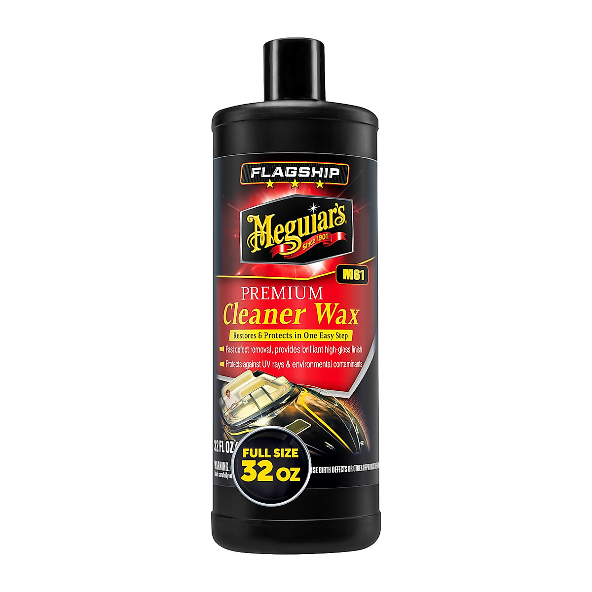 Meguiar's M6132 Flagship Premium Cleaner/Wax - 32 Oz Bottle
