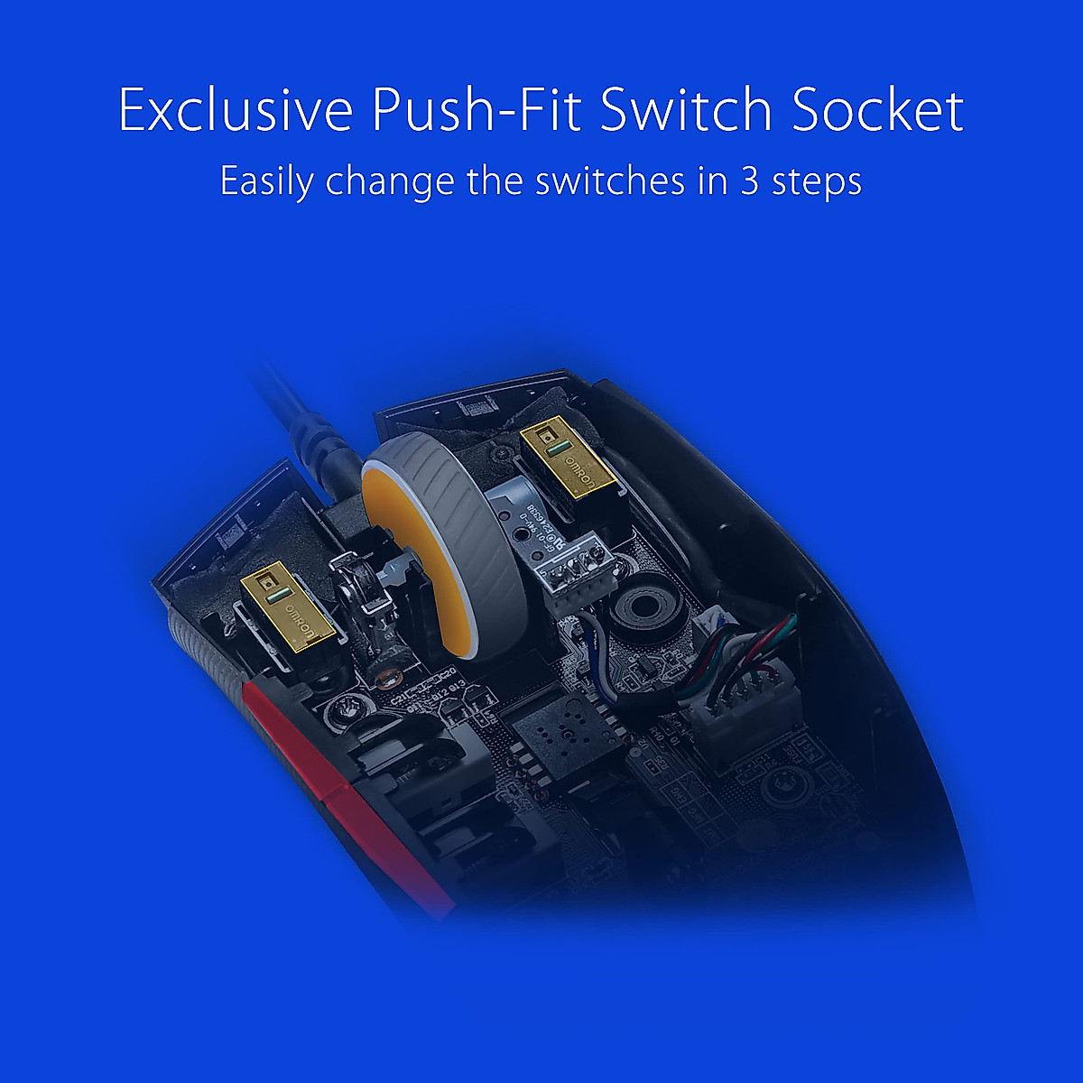 ASUS ROG Strix Impact II Gundam Edition Gaming Mouse (Limited Edition, Push-Fit Hot Swappable Switches, Aura Sync RGB Lighting, 79g Lightweight Design, Ergonomic, Soft-Rubber Cable)