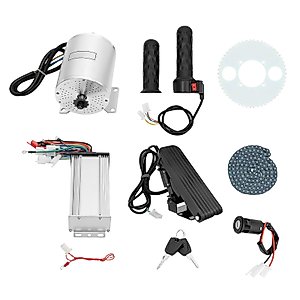 BANLICALI Bike Motor Kit, 3000W Brush-Less Motor Kit with Controller, Chain Ring and Throttle, for Electric Scooter E Bike Engine Motorcycle DIY Part Conversion Kit 48-72V 4900rpm