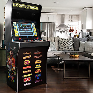 Legends Ultimate Arcade, Full Size Game Machine, Home, Classic Retro Video Games, Over 300 Licensed Arcade and Console Games, Action Fighting Puzzle Sports & More, WiFi, HDMI, Bluetooth