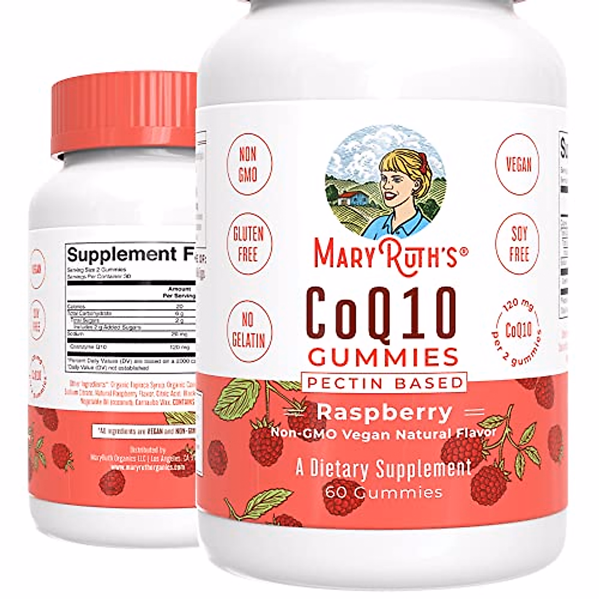 MaryRuth Organics CoQ10 | 1 Month Supply | CoQ10 Gummies | CoQ10 Supplements for Adults & Kids | Gummy Supplements for Heart Health & Cellular Energy | Vegan | Non-GMO | Gluten Free | 60 Count