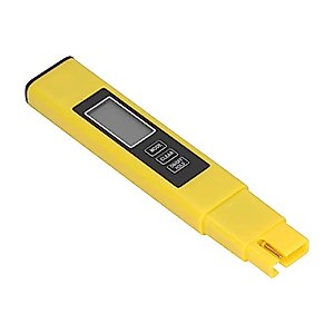 TDS Meter, Automatic Temperature Compensation TDS Tester Glass Electrode Alloy Probe Dual Color Prompt High Accuracy Digital Display for Aquaculture