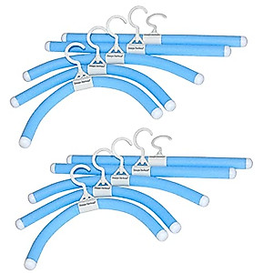 Feel Kozi No Bumps Hangers - Sweater Hangers No Shoulder Bump - Padded Hangers and Foam Hangers for Wet Clothes - No Slip Hangers for Jerseys - Flexible, Bendable