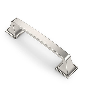 Asidrama 10 Pack 3.75 Inch(96mm) Brushed Satin Nickel Kitchen Cabinet Handles, Cabinet Pulls Kitchen Cabinet Hardware for Cupboard Drawer Pulls