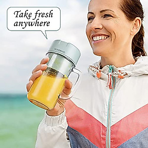 Personal Blender for Shakes and Smoothies, Portable Blender USB Rechargeable, Mixer One-handheld Drinking BPA-Free, Portable mini Blender