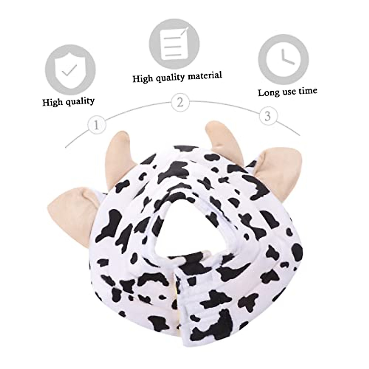 DOITOOL 3pcs Cat Collar Bite Pet Cone Pet Collar Wound Healing Cone Pet Elizabeth Collar Pet Protection Collar Pet Elizabethan Circle Collar for Puppy Pp Cotton White Cat Litter Small