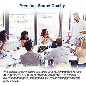 VTech VCS702 ErisStation DECT 6.0 Conference Phone with Two Wireless Mics using Orbitlink Wireless Technology