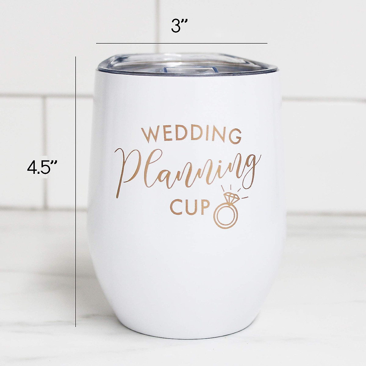The Paisley Box Bride Cup - Wedding Planning Cup, Wedding Planning Glass, Bride Wine Tumbler, Gifts for Bride, Mrs Cup, Wedding Planning Gifts for Bride
