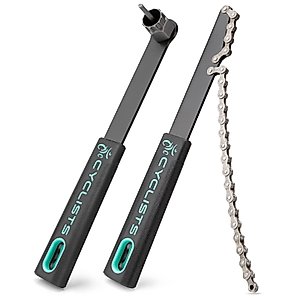 cyclists Cassette Removal Tool Sets - Chain Whip & Lock Ring Tool for Shimano HG Cassette/Freewheel Install Removal MTB Road Bike 7 8 9 10 11 Speed (Black)