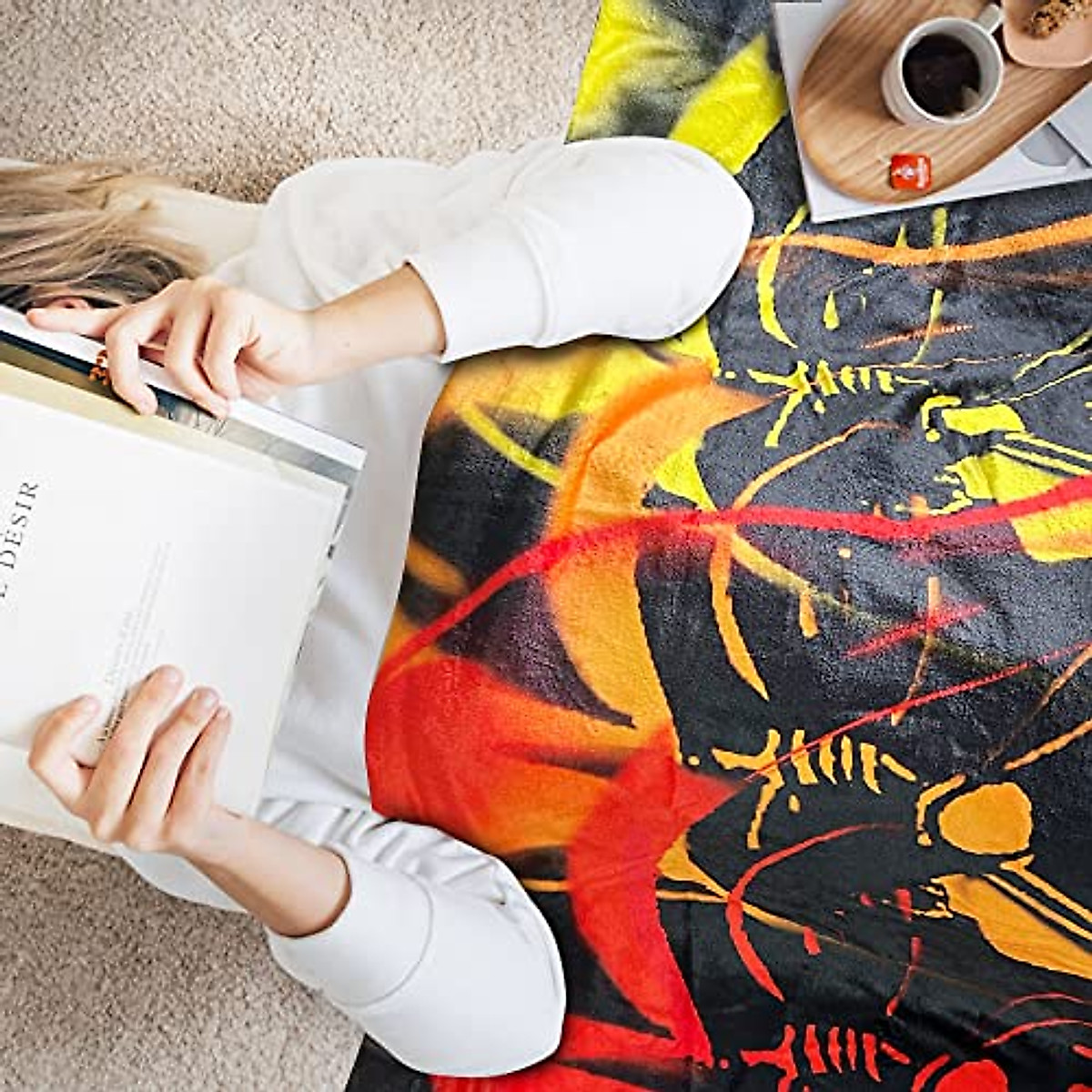 Classic Soft Warm Space Movie Blanket Lightweight Cozy Throw Blankets for Couch Flannel Blanket Throw for Kids Adult Air Conditioning Blankets 40X50Inch