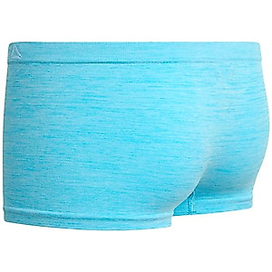 Reebok Girls' Boyshorts Underwear - 5 Pack Soft Seamless Girls Panties Boy Shorts - Breathable Panties for Girls (6-16), Size Medium, Sharkskin Print/Evening Blue/Bright Pink/Black/Aqua