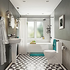 Croydex Severn Stainless Steel Circular Medicine Cabinet with Over Hanging Mirror Door, 19.7 x 19.7 x 3.9 In.