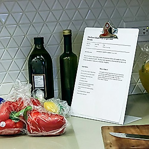 Saunders White Free Standing Clipboard - Fits 8.5 x 11 inch Letter Size Documents - Ideal for Home, Office, and Business Use (22525)