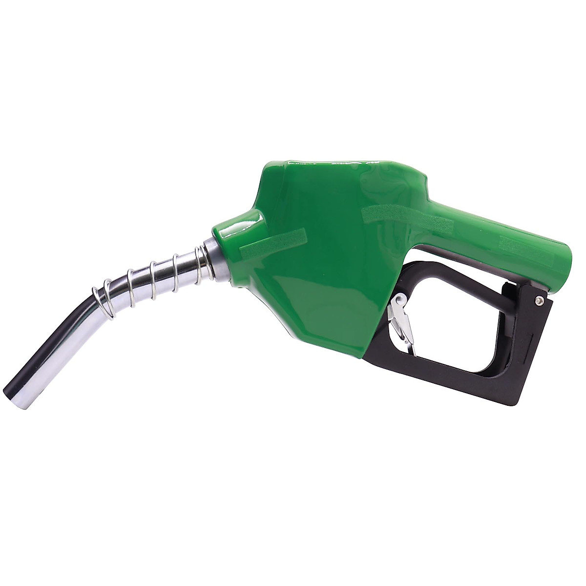 PANCYCW Green 3/4" NPT Automatic Fuel Nozzle Auto Shut Off Nozzle Gas Pump Nozzle Max Flow Rate 16 GPM With 3-Notch Hold Open Clip13/16"Spout Used for Gasoline Oil, Kerosene Biodiesel