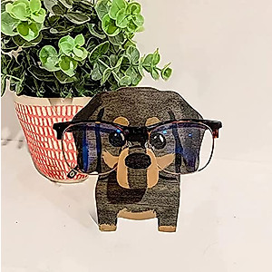 Yaoercty Delivered Before Christmas - Cute Creative Animal Glasses Rack Holder, 1PC Cute Wooden Animal Shaped Glasses Frame Home Office Desktop Decor,Valentine's Day (F)