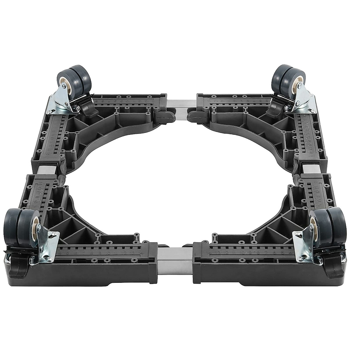 Washing Machine Furniture Dolly, SEHOI 2 Pack Telescopic Movable Trolley with Locking Swivel Wheels, Mobile Roller 4 Wheels Heavy Duty 500 Lbs Weight Limit for Refrigerator, Washing Machine and Dryer