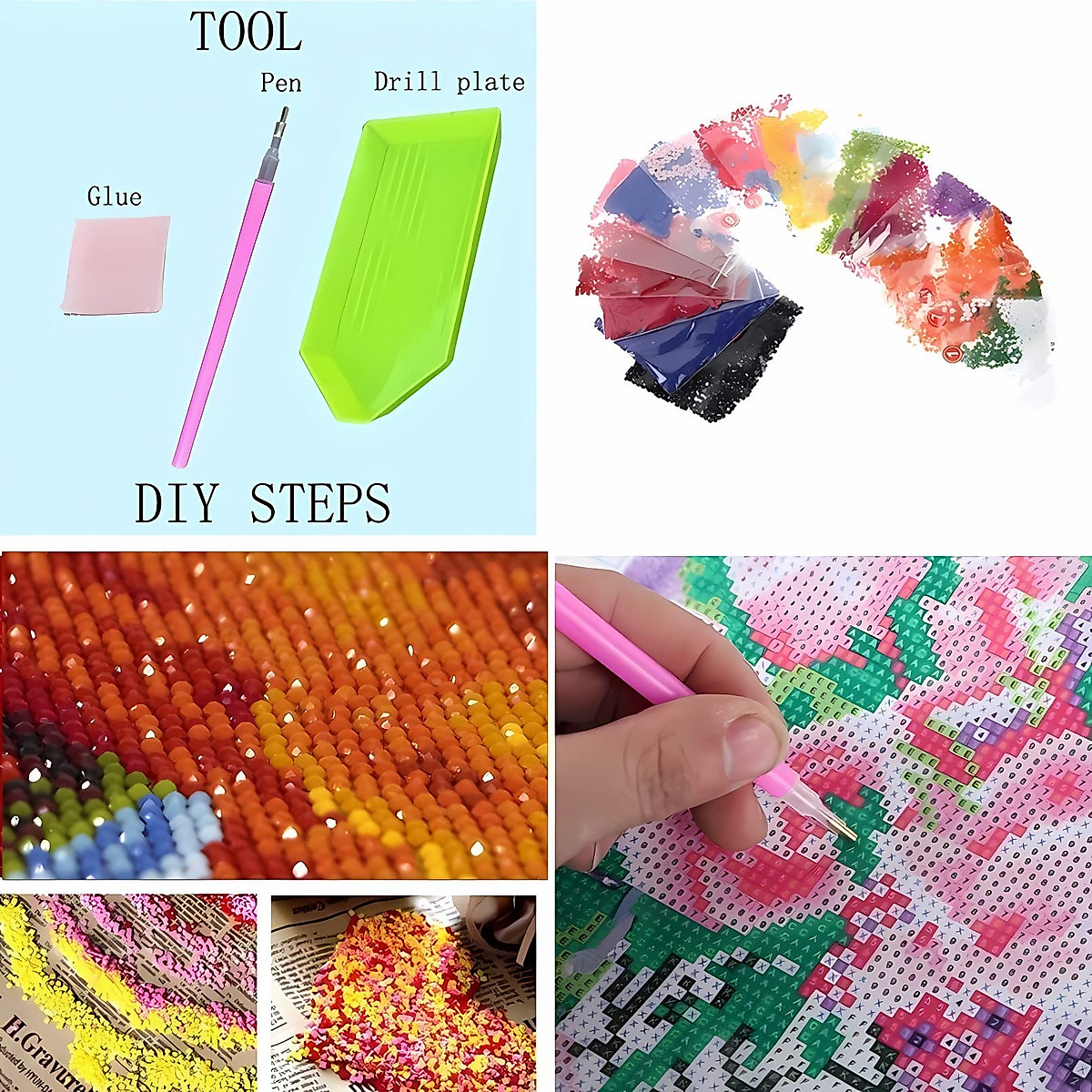 Diamond Painting Kits for Adults DIY 5D Diamond Art for Home Wall Decoration and Gift Options （19.8x15.7inch/50x40cm)