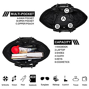 Muspower Handbags for Women,Large Capacity Tote Bags Shoulder Bags with Chain & Embroidered Letter, Fashion Designer Top Handle Satchel Purse Hobo Bag