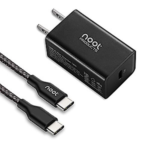 noot products-Fast Charger for Samsung Galaxy Z Flip 3,S22,S21,S20,S21 FE,S20 FE,S10,S9,A72,A52,A32,A71,A51,A50,A21,A11,A10e,(Ultra & Plus)-18W USB C Wall Power Adapter+Braided 6FT USB C to C Cord