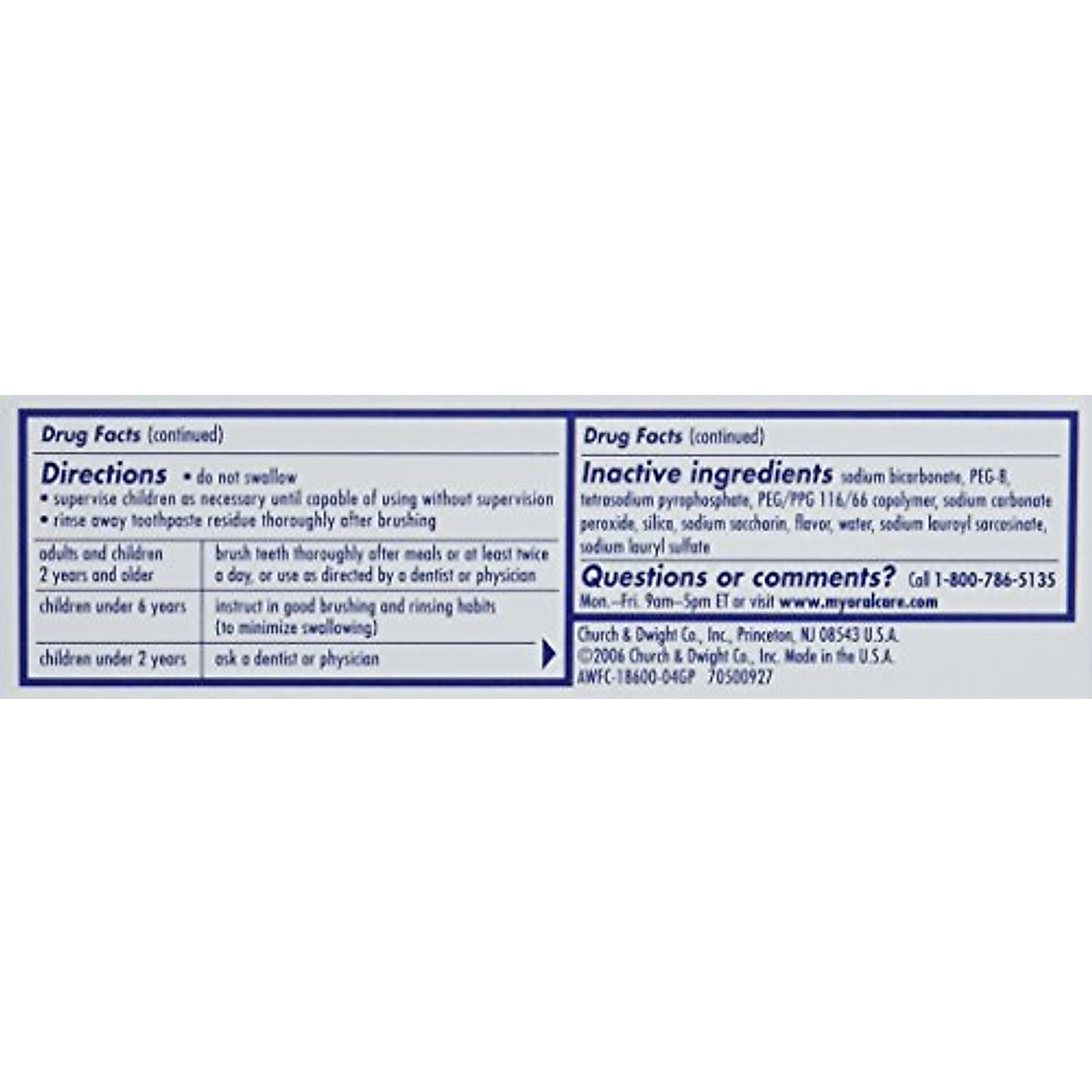 Arm & Hammer Advance White Toothpaste - 0.9 Ounce (Pack of 3)