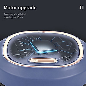 WAGNUS Robot mop Smart Robot Vacuum Cleaner Robotic Vacuum and Mop Combo Super for Pet Hair Hard Floor (Color : Blue)