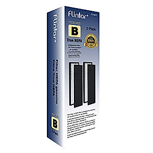 Flintar FLT4825 True HEPA Replacement Filter B, Compatible with GermGuardian Air Purifier AC4825 Series, AC4300BPTCA, AC4850PT, AC4900CA, CDAP4500BCA, Oransi Finn, 2-Pack