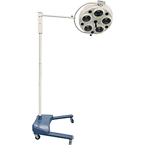 EustomA LED Shadowless Exam Light Floor Portable Mobile Lamp 25LED Bulbs 180°Rotation FKLED-5