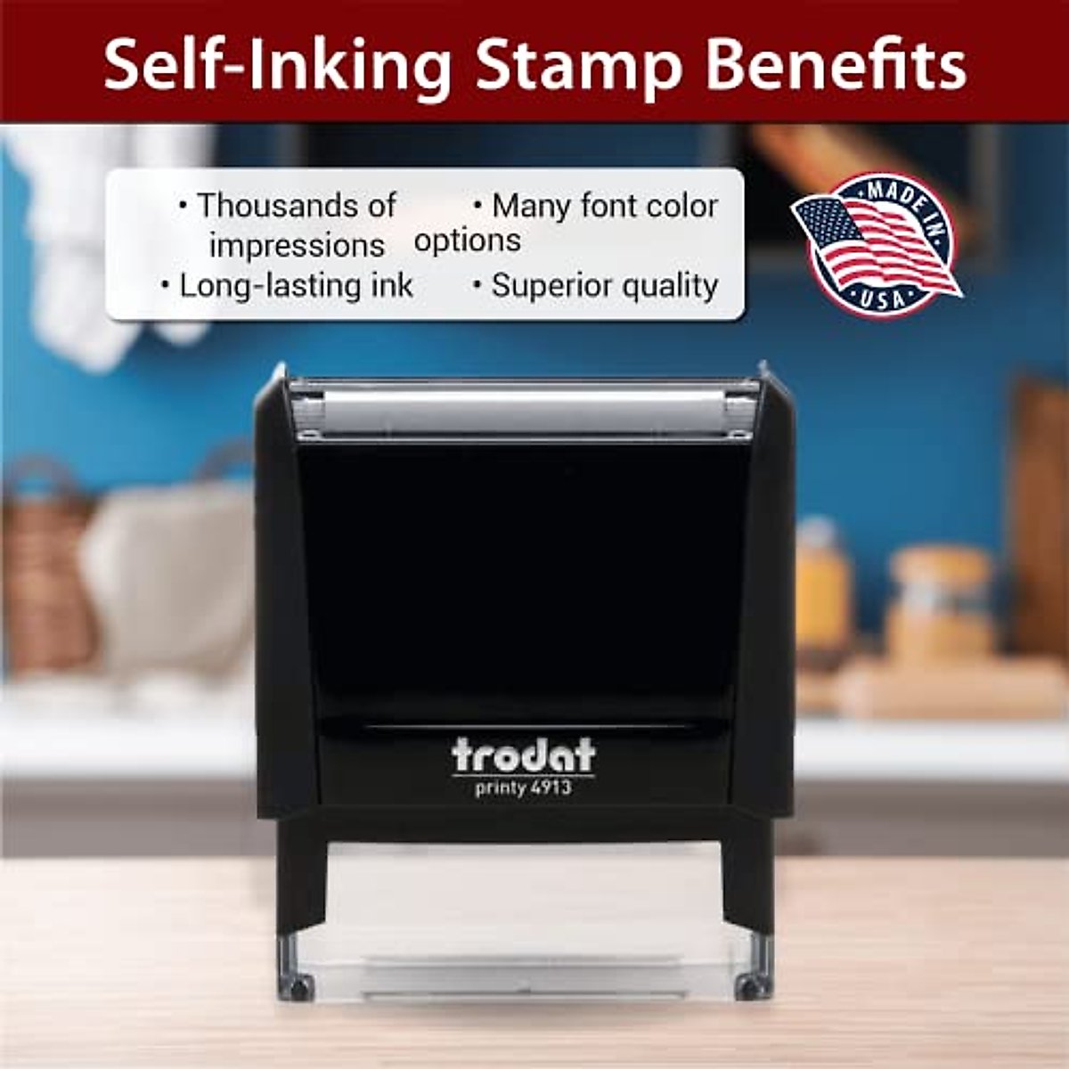 Personalized The Duncans Self-Inking Address Stamp and Ink | Custom Self-Inking Address Stamp with Name | Personalized Couples Address Stamps | Custom Rubber Address Stamp