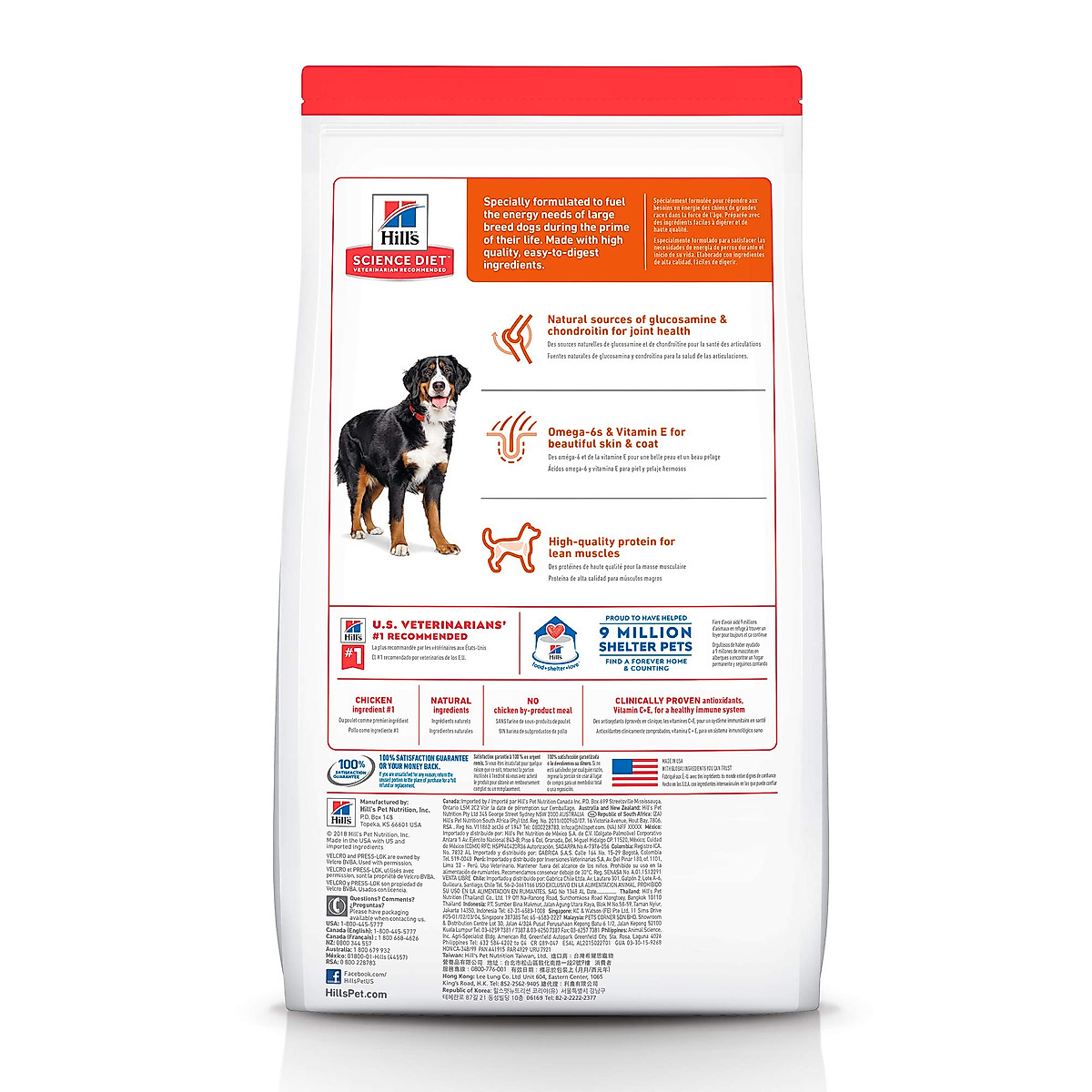 HILL'S Science Diet Large Breed Adult Dry Dog Food, 35 lbs.