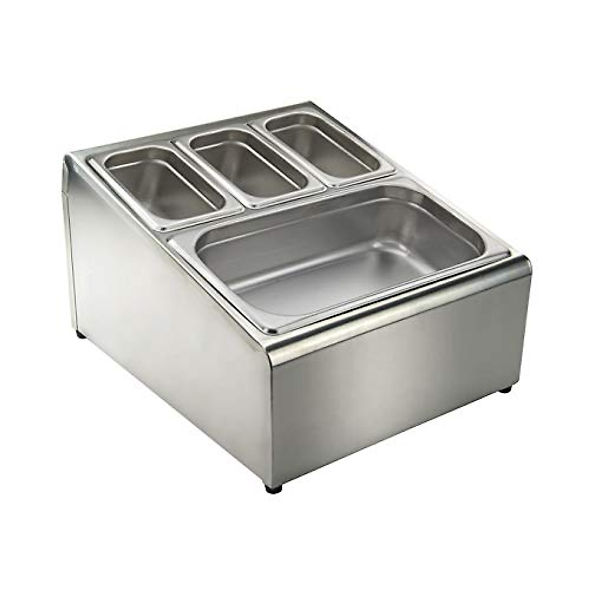 Winco SCPH-33 - Stainless Steel Condiment Packet Holder, 2 Compartments