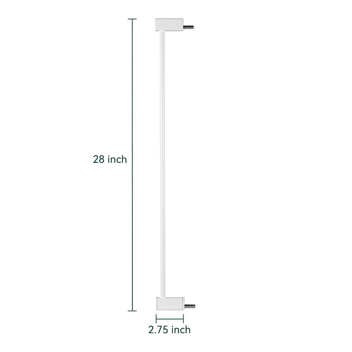 BABELIO 29-51 Inch Extra Wide Baby Gate Dog Gate, Metal Pet Gate for Stairs & Doorways, Pressure Mounted Walk Thru Child Gate with Door, NO Need Tools NO Drilling, with Wall Cups, White