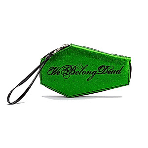 Rock Rebel Universal Monsters We belong Dead Glitter Coffin Wallet with Bride of Frankenstein and Monster