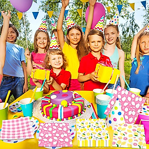 Pink Lemon Party Supplies,40Pcs Lemon Party Napkins Summer Fruit Party Decoration Pink Lemonade Theme Decoration for Lemon Baby Shower,Bridal Shower Party