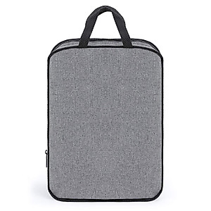 Frcavbin Travel Shoe Bag Shoes Carrier with Handle and Zipper Foldable Shoe Puches Organizer for Home storage School starts (Storm Ocean)