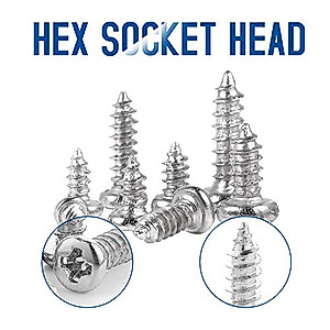 LXBO-FF 200pcs Pan Head Tapping Screws Set M2 M2.3 M2.6 Round Mini Screw Laptop Computer Screw Cross Wood Screw Set (Color : DH PA 200)