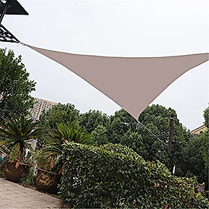 JLCP 3X4x5m Sun Sail Shade, Right Angle Triangle Shade Sail with 3 Ropes,Waterproof UV-Block Wear-Resistance Awning Canopy for Garden Patio Deck Yard Lawn Camping,Light Brown