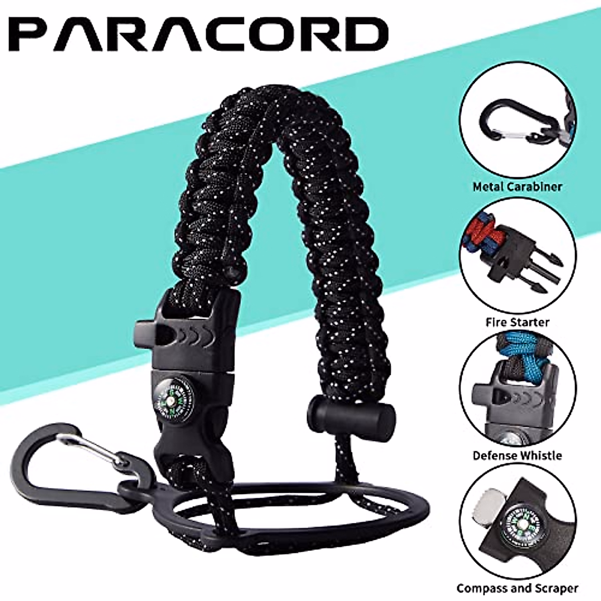 DIGJUPER Insulated Water-Jug Gallon Water Bottles - with Straw & Spout Lids, Paracord Handle & Bottle Carrier, 128OZ Metal Gallon Water Bottle Large, Vacuum Thermo Jug Stainless Steel Water Flask Jug