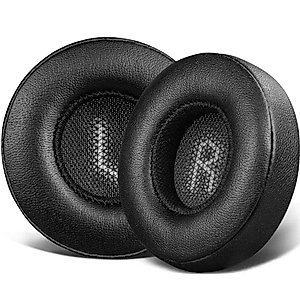 SOULWIT Professional Replacement Ear Pads for JBL E35 E45 E45BT Bluetooth Wireless Headphones, Earpads Cushions with Softer Protein Leather, Noise Isolation Foam (Black)