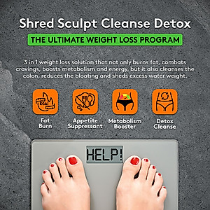 Youth & Tonic Sculpt Shred Cleanse Detox 3X Weight Loss Pills: Appetite Suppressant, Fat Burner, Energy Booster & Nighttime Cleanse for Diet – 120 Pills