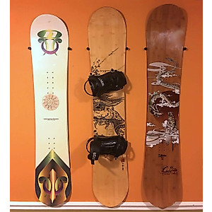 StoreYourBoard Cinch Minimalist Snowboard Wall Mount, Indoor Display Storage Rack (Cinch, 2 Pack)