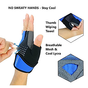 LuxoBike Cycling Gloves Mens Road Bike Gloves for Men-[5MM Gel Pad] Specialized Biking Gloves-[Ultra Breathable] Half Finger Road Bike Bicycle Gloves-[Silicone Antislip] for Cycling