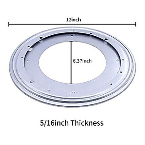 DGQ 12" Lazy Susan Hardware 1000lb Load Capacity Lazy Susan Turntable Bearing Round