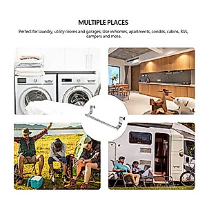 Kitchen Towel Holder - Strong Steel Kitchen Over Cabinet Towel Bar Holder - Holds Hand or Dish Towels - 2 Pack