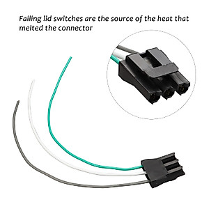 Lid Switch Connector Wire Harness for WP2172937, 2172937, AP6005924, 6005924, PS1173898