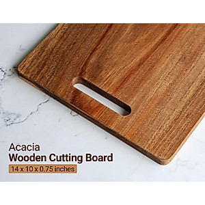 Custom Engraved Wooden Cutting Board Charcuterie Cheese Board Personalized with Custom Text or Message Acacia Wood (10 X 14)